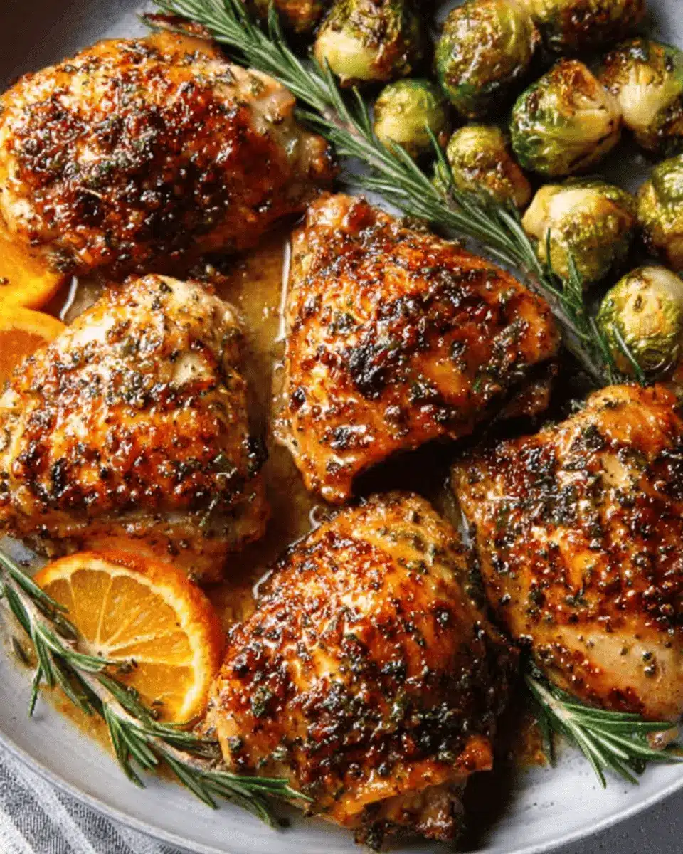 Baked Florida Orange Juice Rosemary Chicken