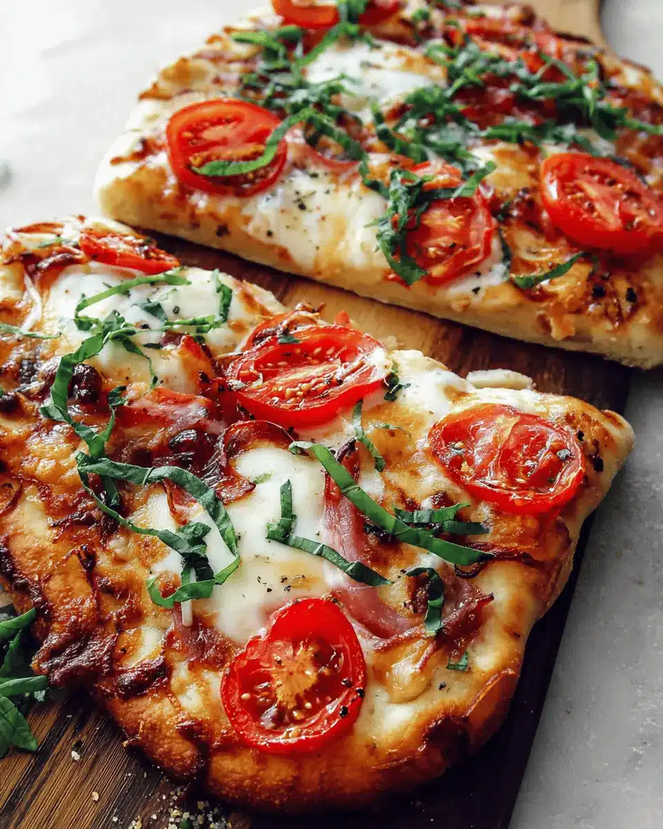 homemade flatbread pizza